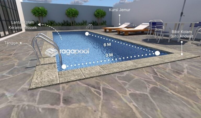 Biaya Pembuatan Kolam Renang Ukuran 3×6 Meter + Contoh Desain